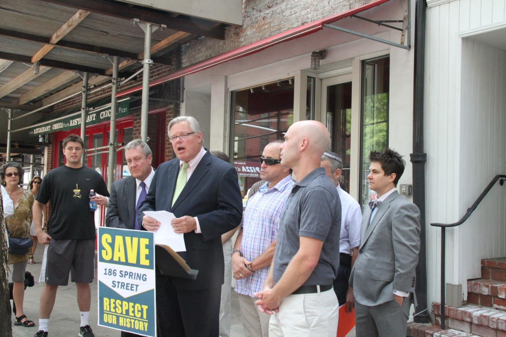 Press Conference to Save 186 Spring Street: Press Release and pictures ...