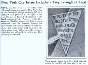 Hess Triangle: What was Once the Smallest Piece of Property in New York ...