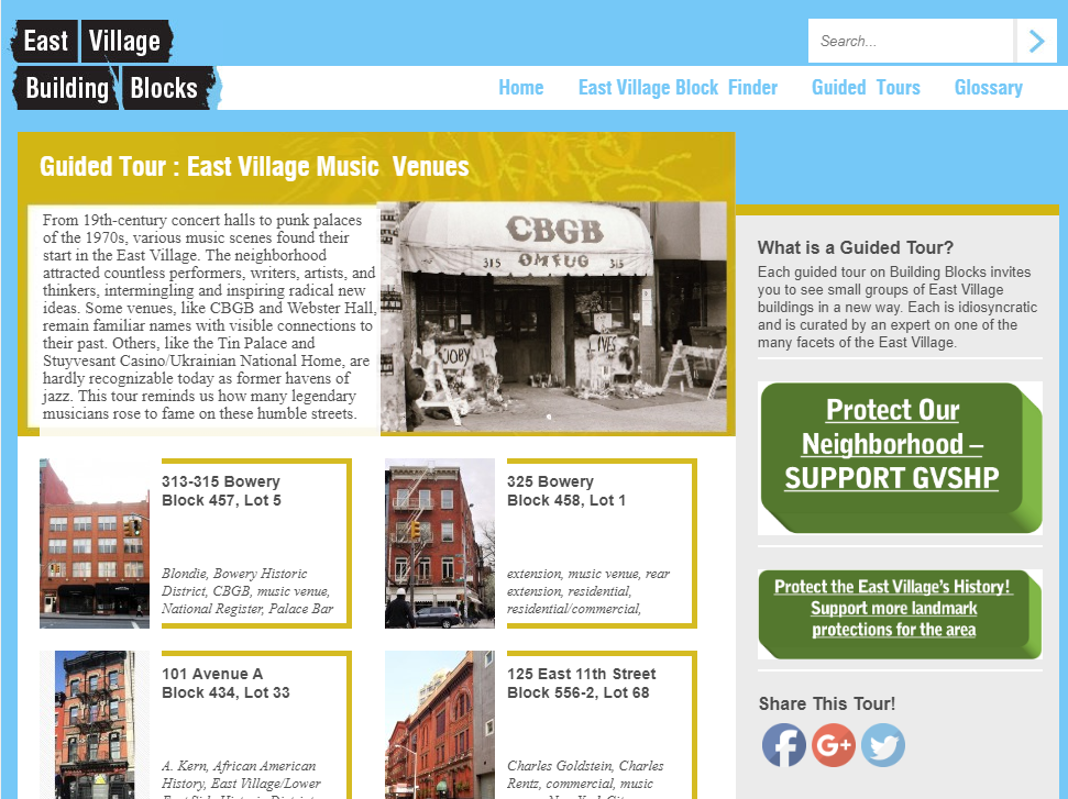 Exploring East Village Music Meccas with Building Blocks - Village ...