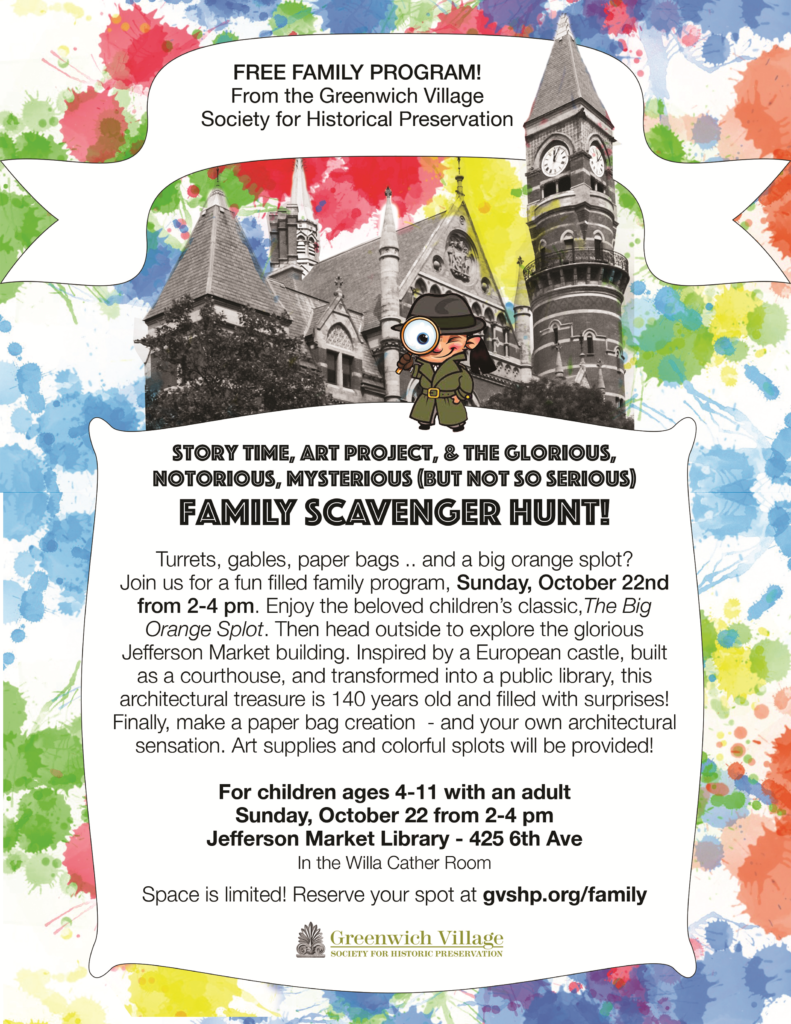 Family Program: Story Time, Art Project, and The Glorious, Notorious ...