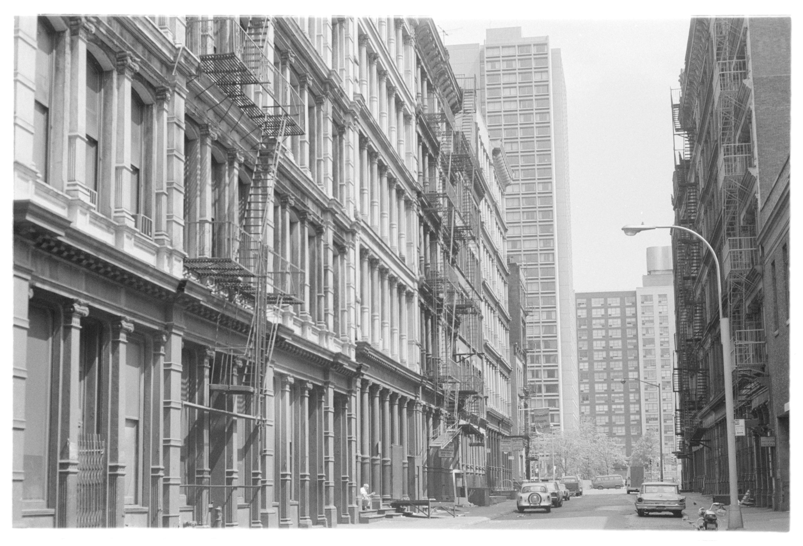 Greene Street looking north/northwest from the corner of Prince Street ...