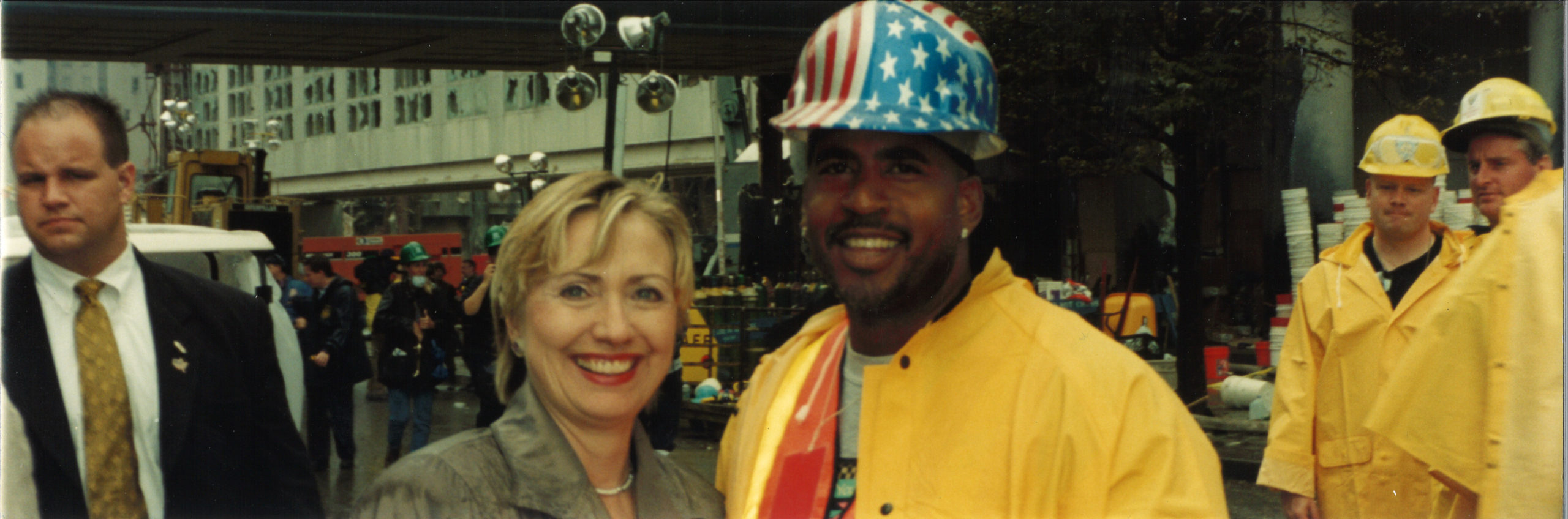 Hillary Clinton (at the time the United States Senator from NYS) with a ...