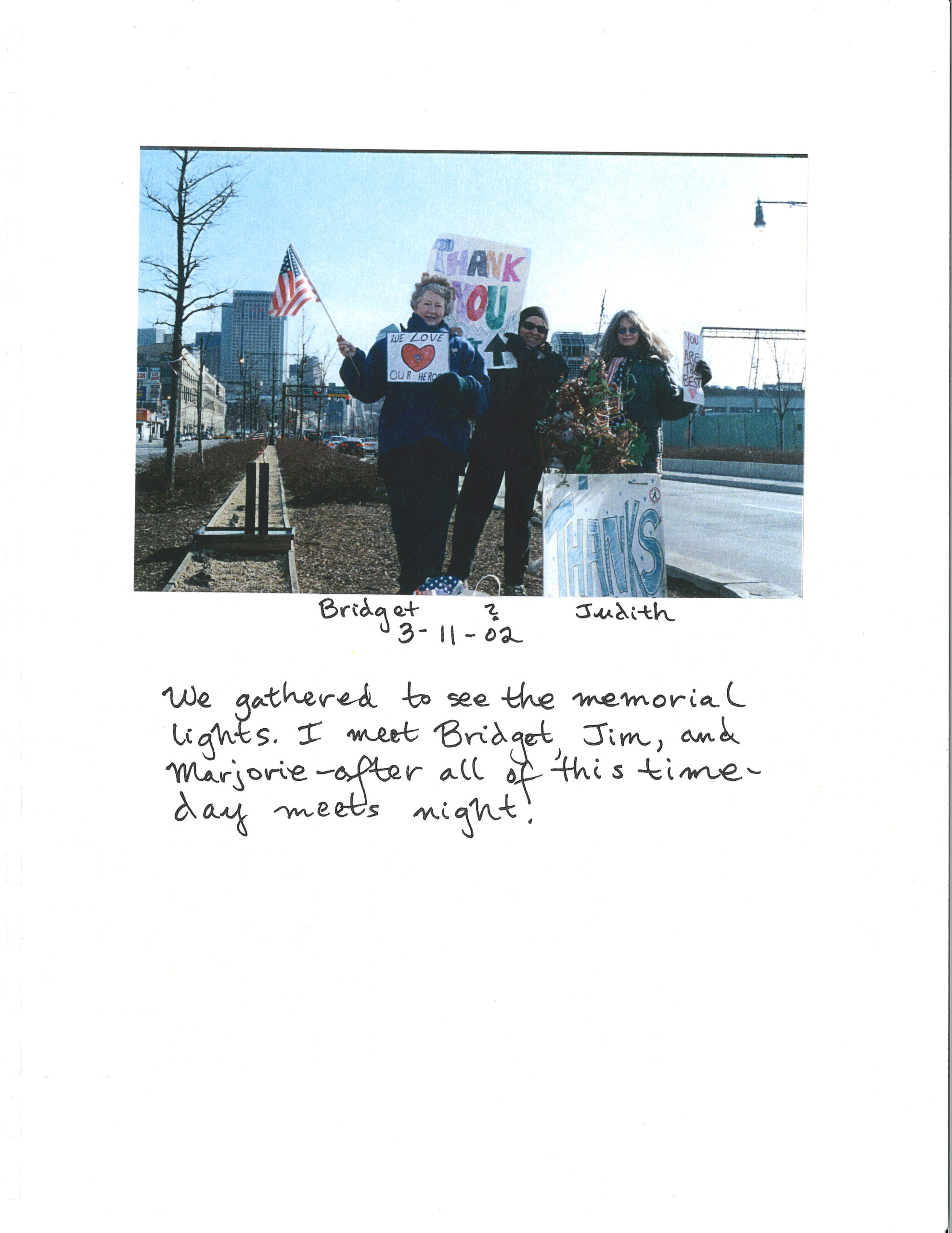Before Memorial Lights, March 11, 2002 - Village Preservation