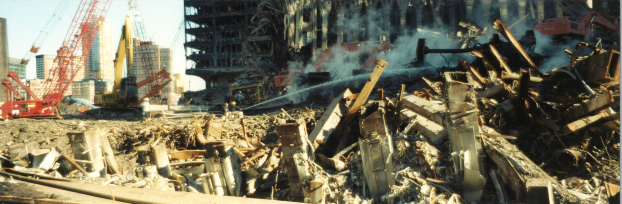 Closeup Shot of Debris at Ground Zero - Village Preservation