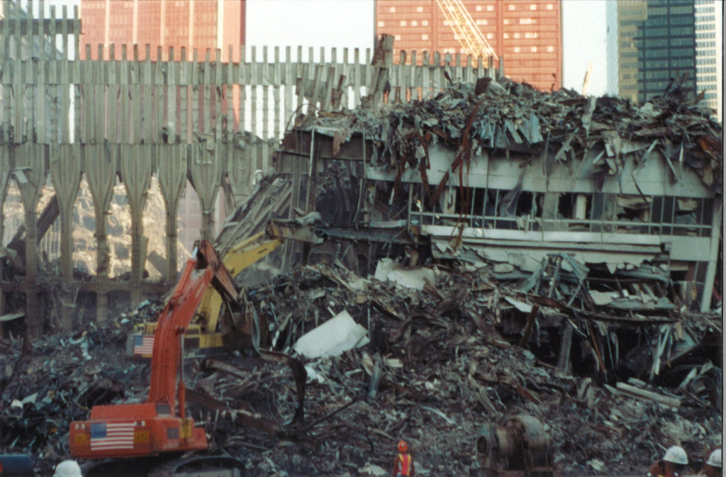 Diggers Pulling Down the Remaining Destroyed Structure at WTC - Village ...