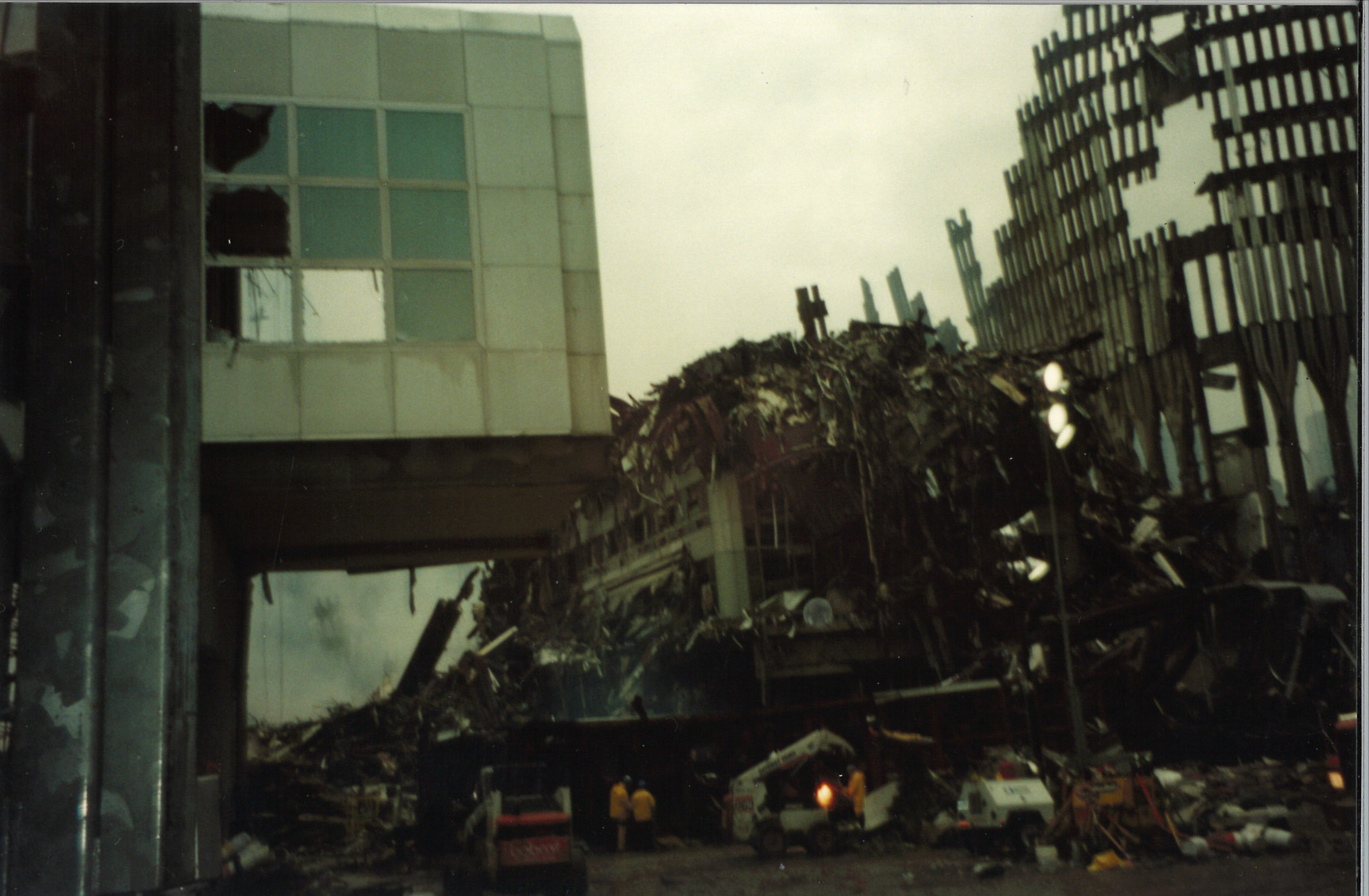 Falling Debris and Exoskeleton at Ground Zero - Village Preservation