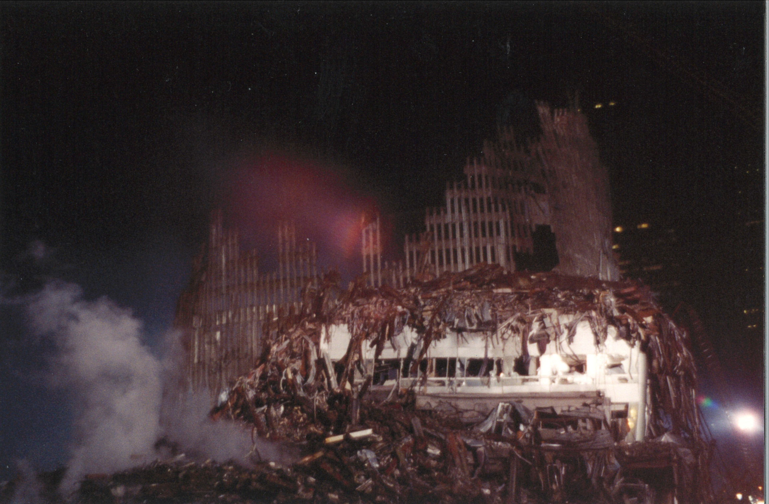 Falling Tower at Night - Village Preservation