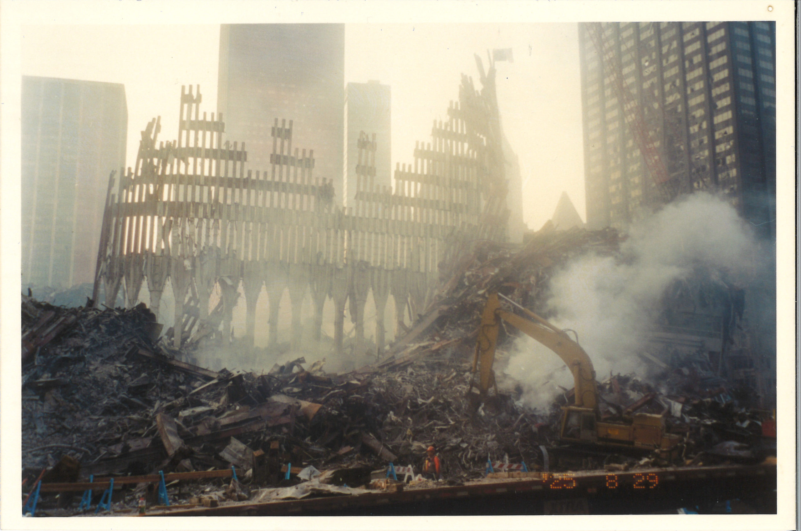 Remains of Tower 2 with Deutsche Bank building at right - Village ...