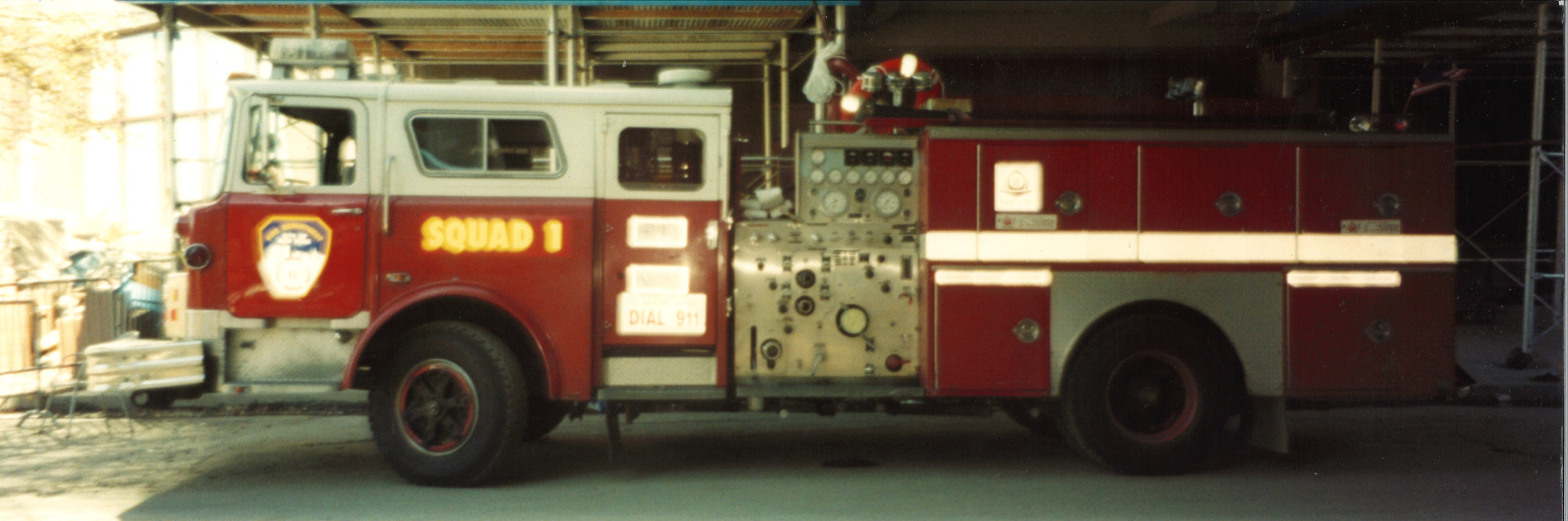 Squad 1 Fire Truck at Ground Zero - Village Preservation