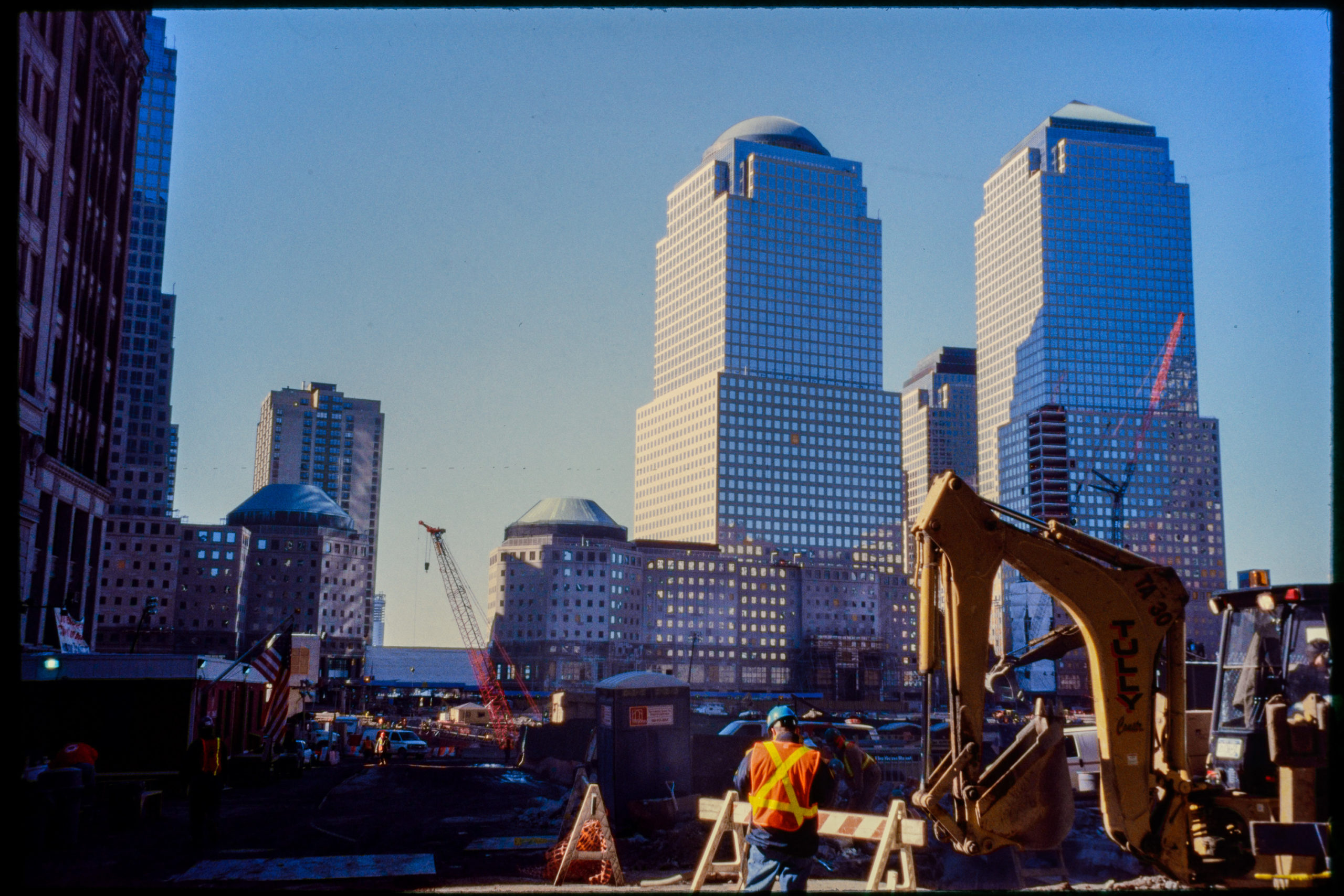 Construction Workers and Vehicles at WTC Post Cleanup - Village ...