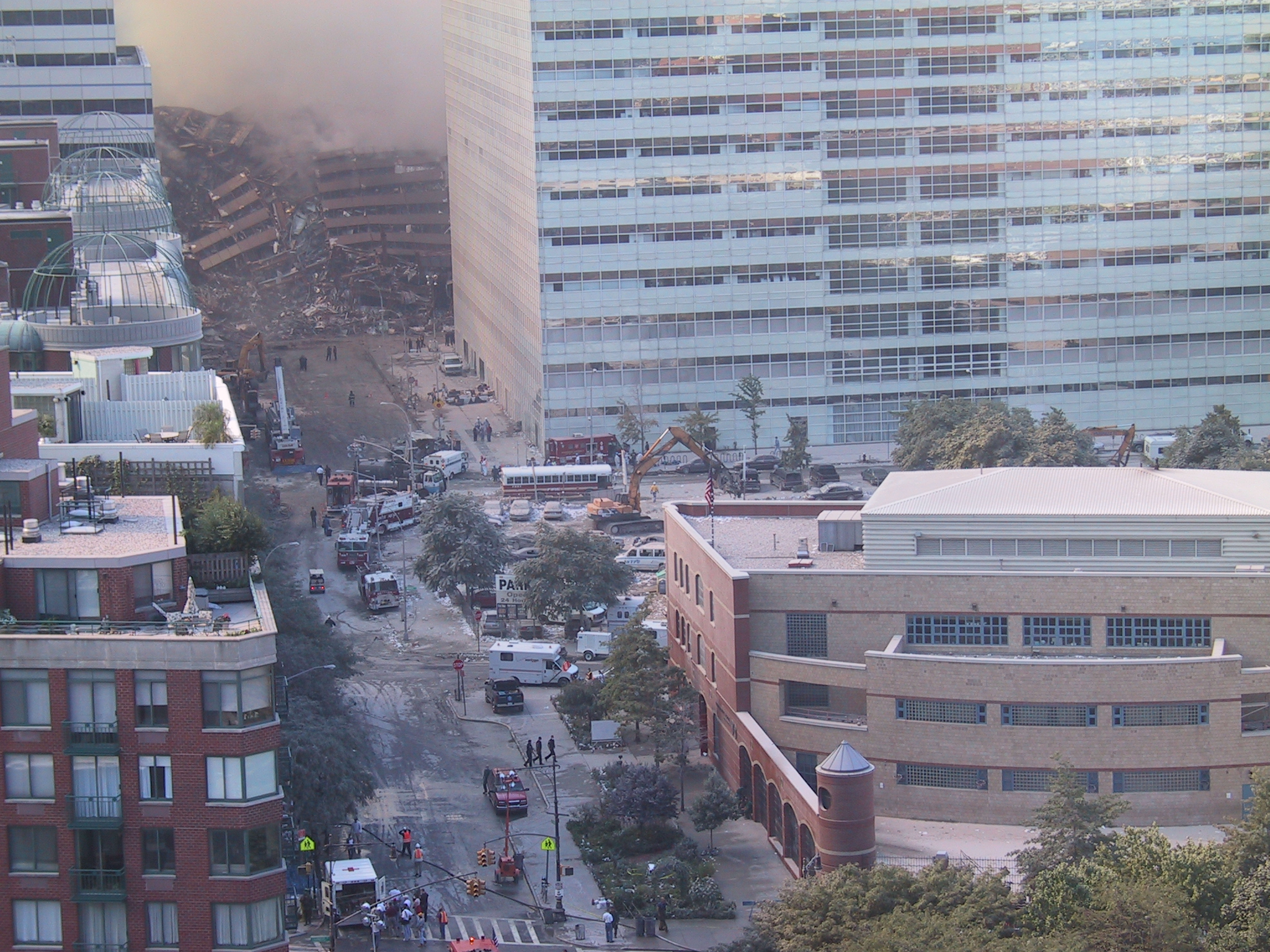 WTC7 as seen From 335 Greenwich Street - Village Preservation