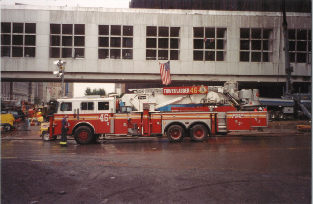 FDNY Tower Ladder 46 from the Bronx on West Street - Village Preservation