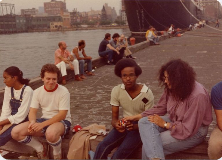Western end of Christopher St. Pier with Historic Ship and West Village ...