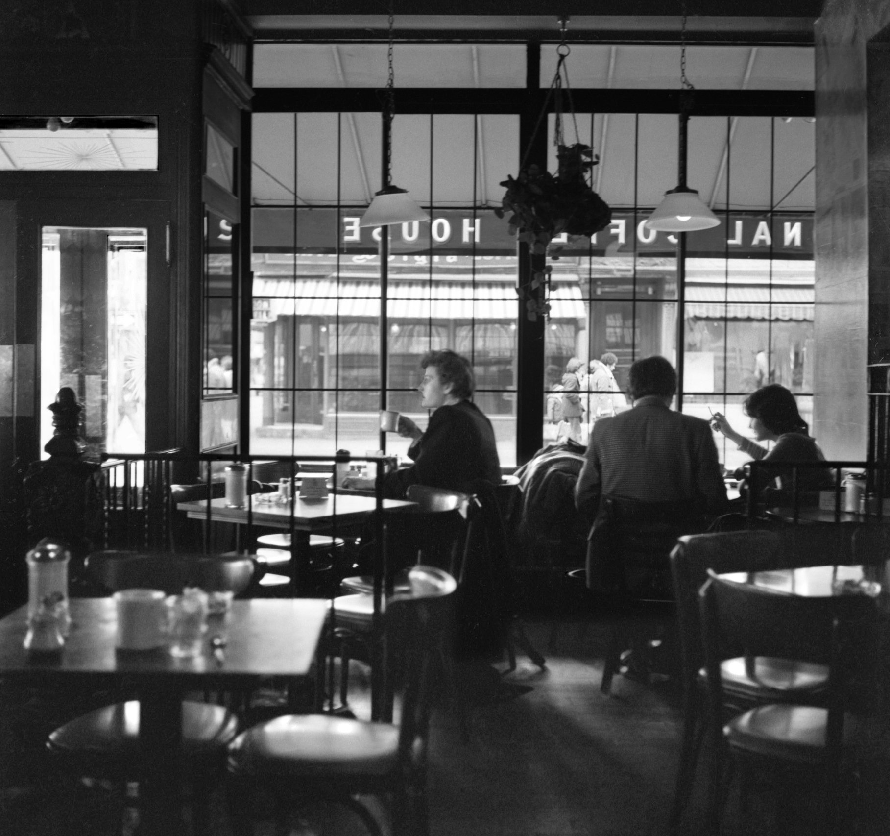 Café Figaro interior at 184 Bleecker Street - Village Preservation