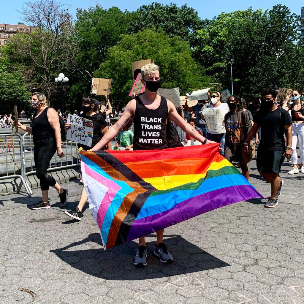 Black Trans Lives Matter Protestor, Washington Square Park - Village ...