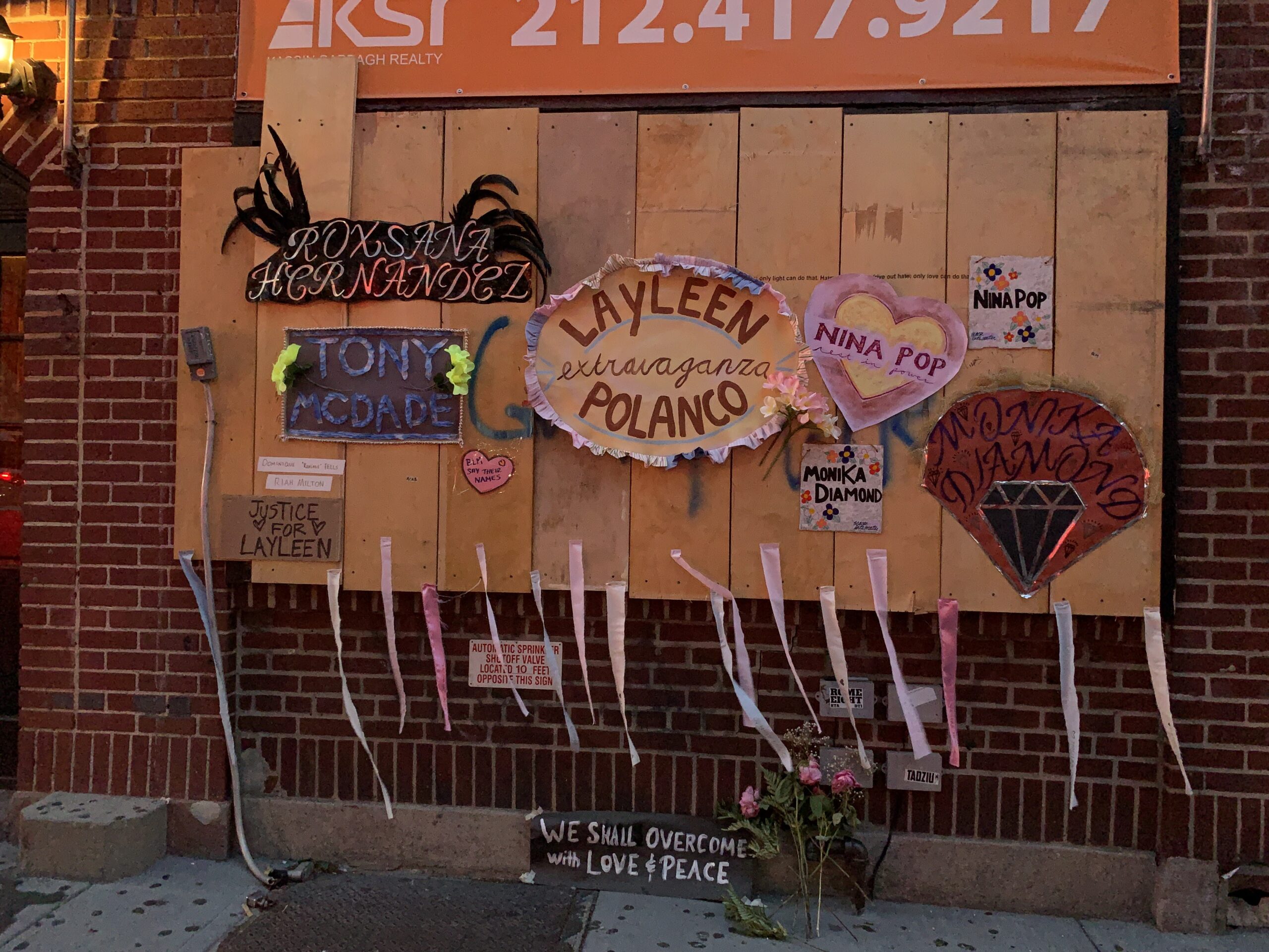 Memorial to Trans Women and Men of Color Killed at 51 Christopher ...