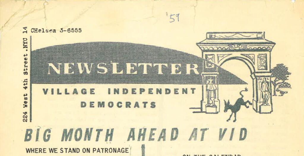 Village Independent Democrats Collection: 1955-1969 - Village Preservation