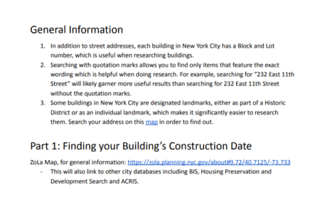 Resources for Neighborhood Research - Village Preservation