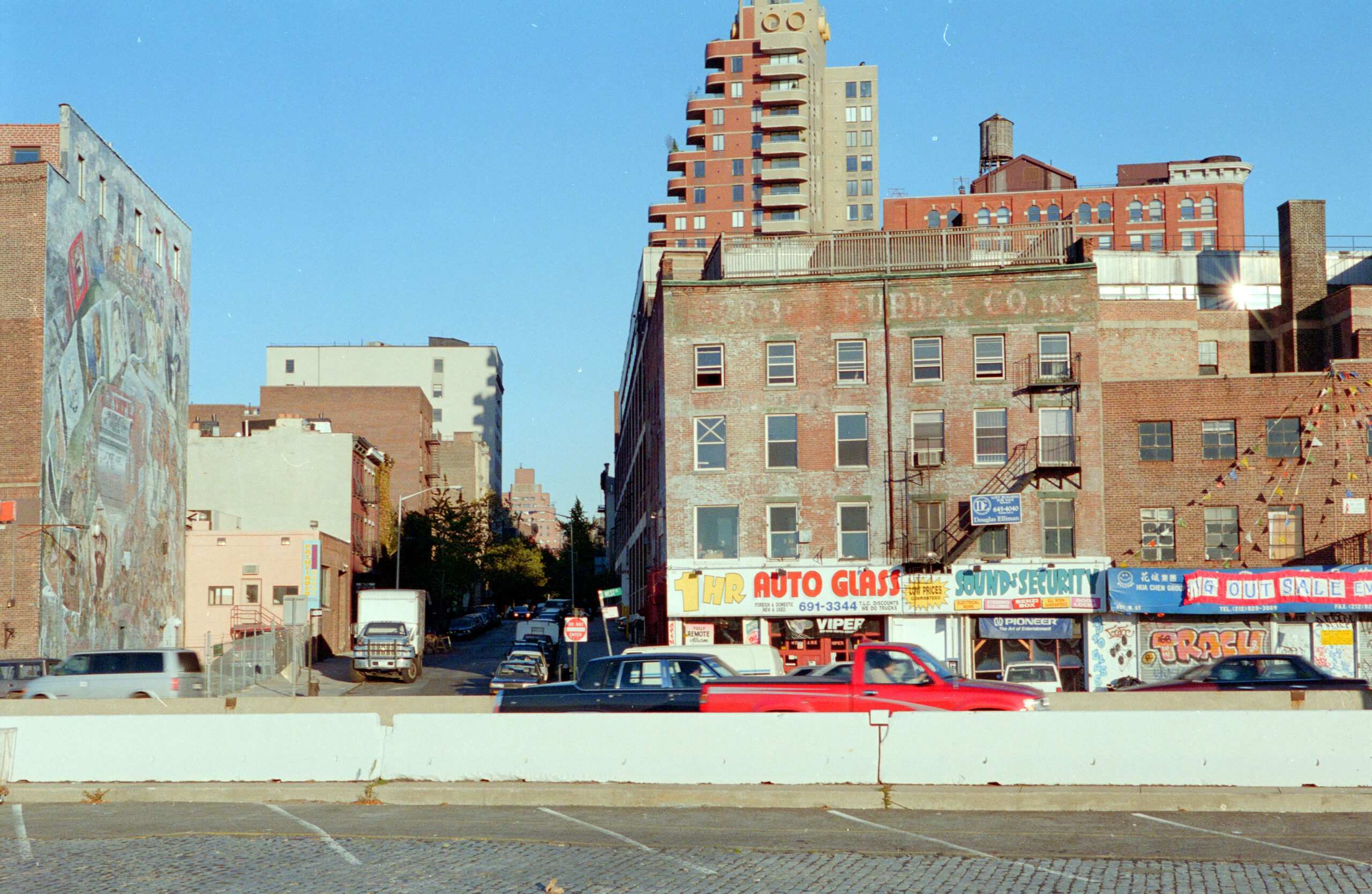 Looking east across Charles Street at West Street with Pathfinder ...