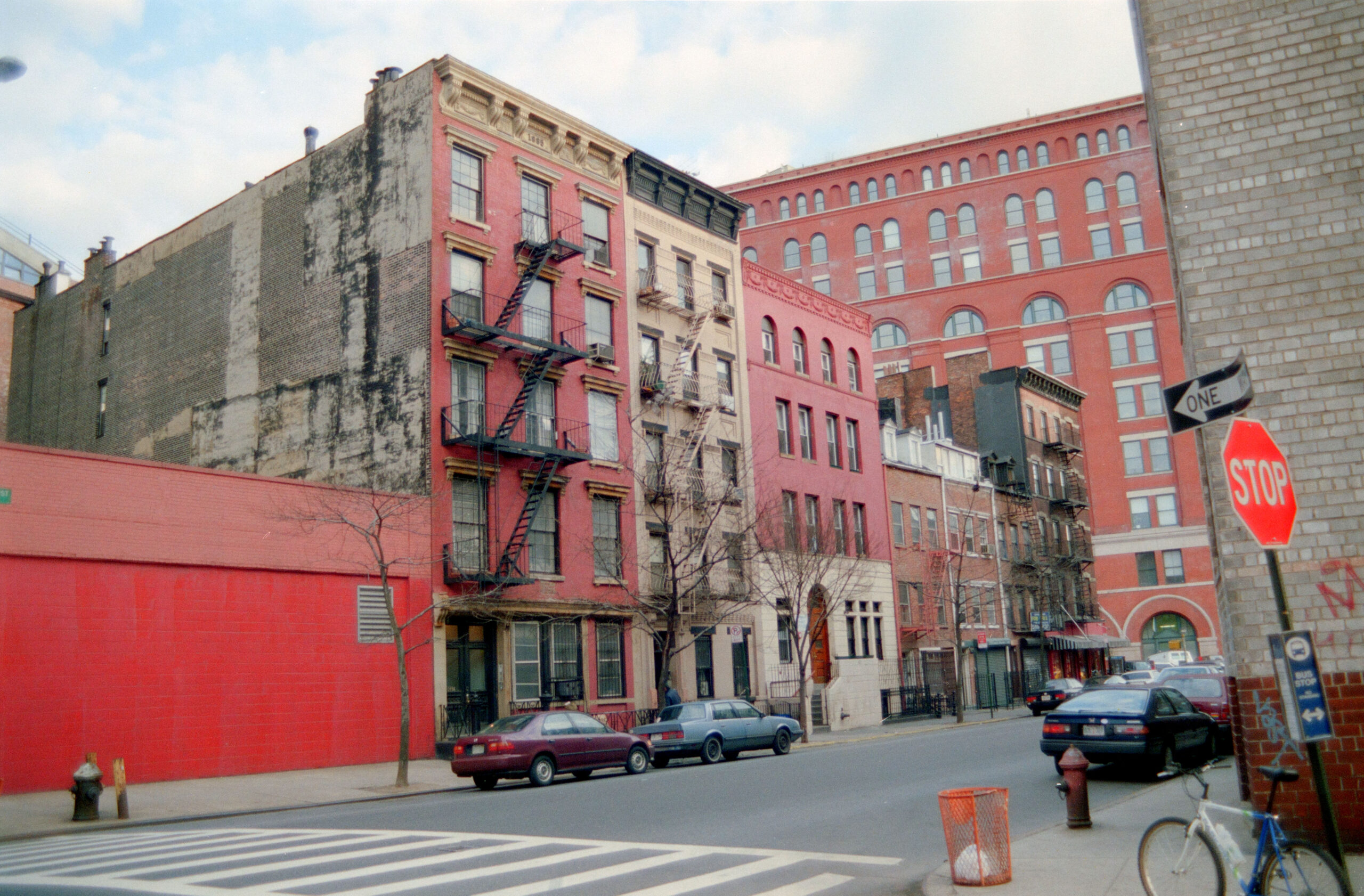 East side of Washington St. looking south from West 10th Street, with ...
