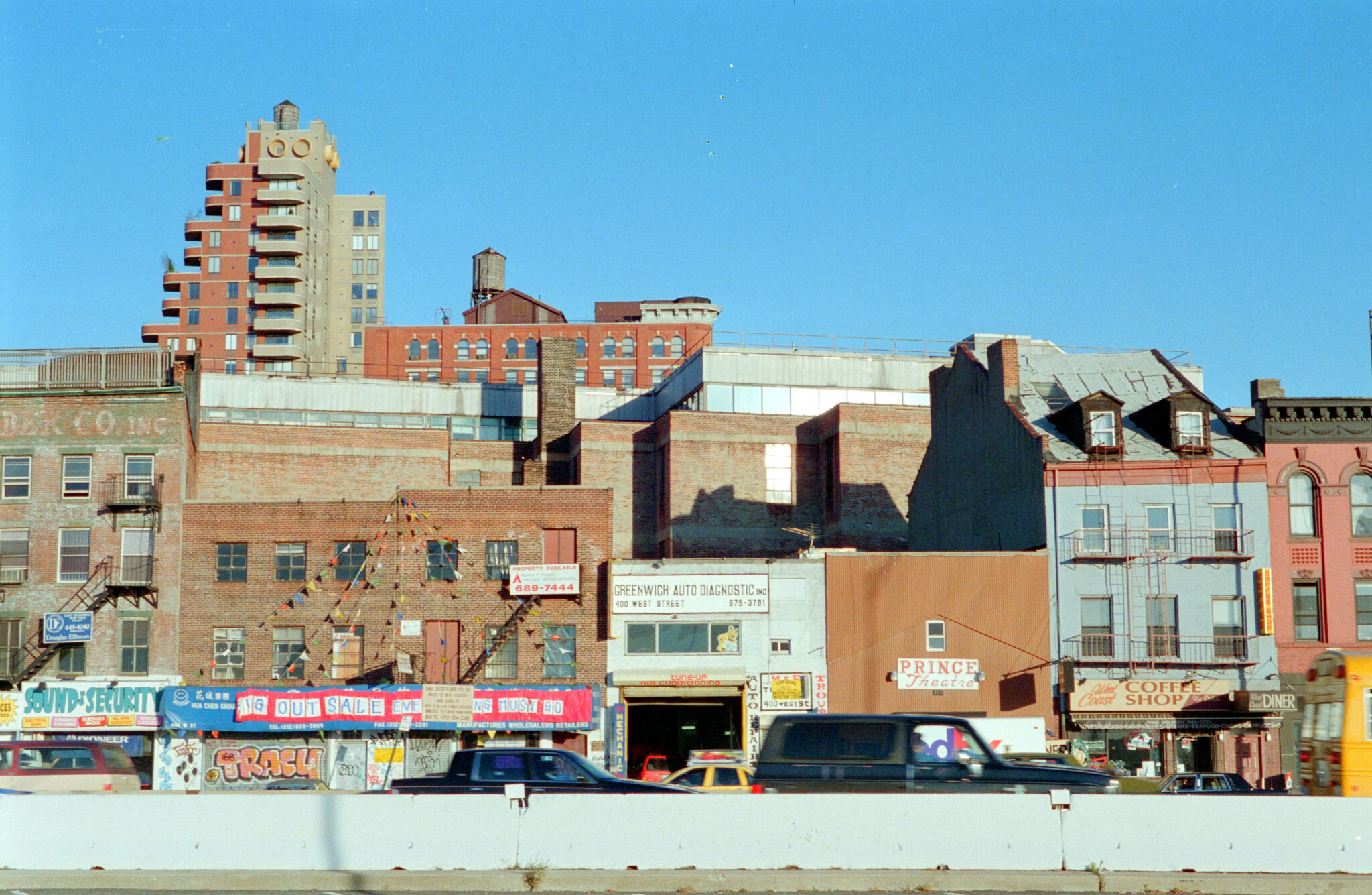 West Street between 10th (r.) and Charles Streets, with newly-built ...