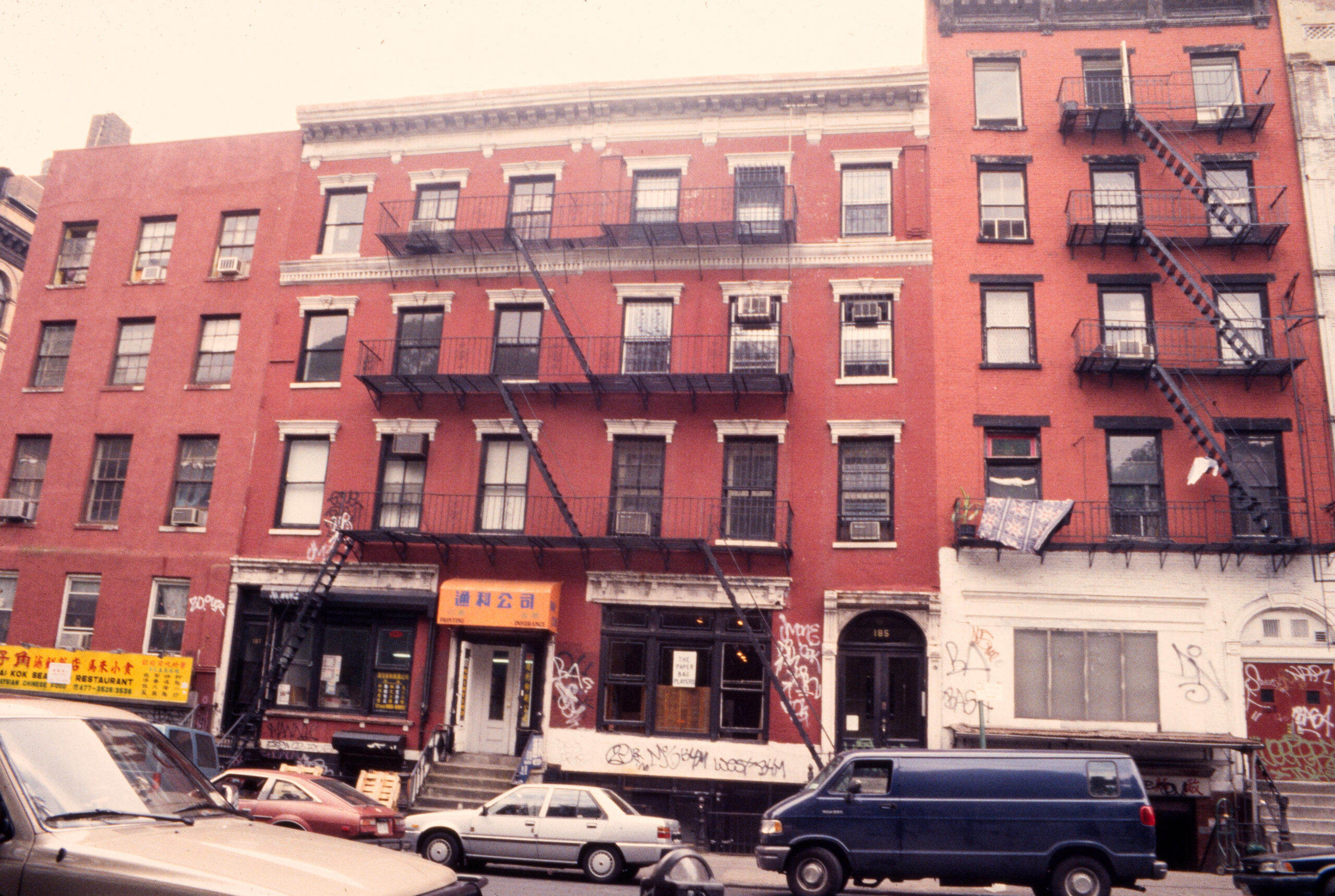 189, 187, 185 and 183 East Broadway (l. to r.) - Village Preservation