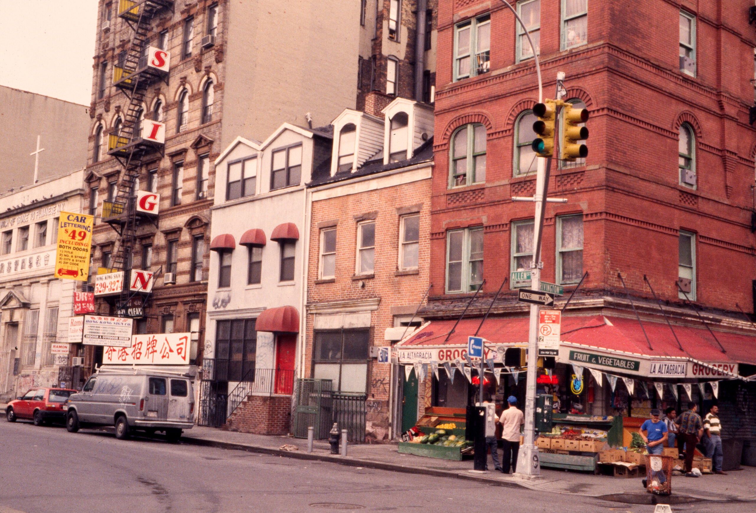 137, 141, 143, 145 Allen Street (l. to r.); 141 has since been ...