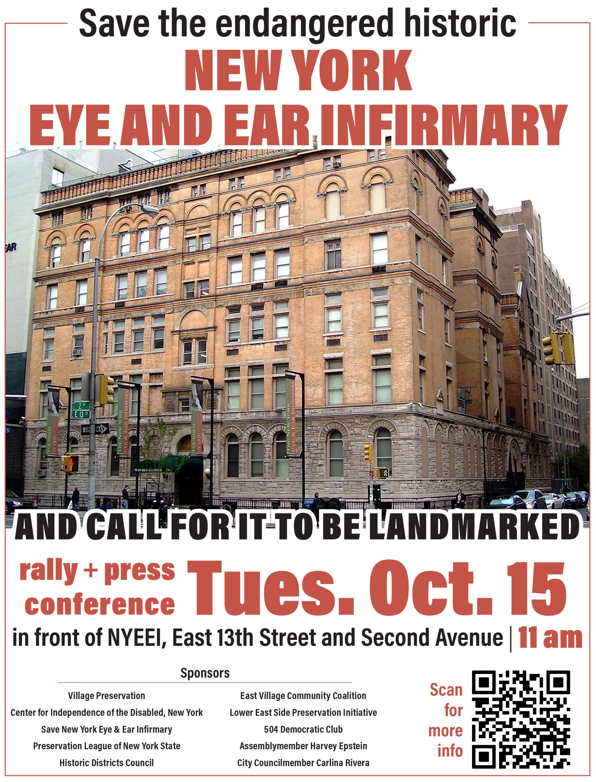 Rally and Press Conference to Landmark the Historic New York Eye and ...
