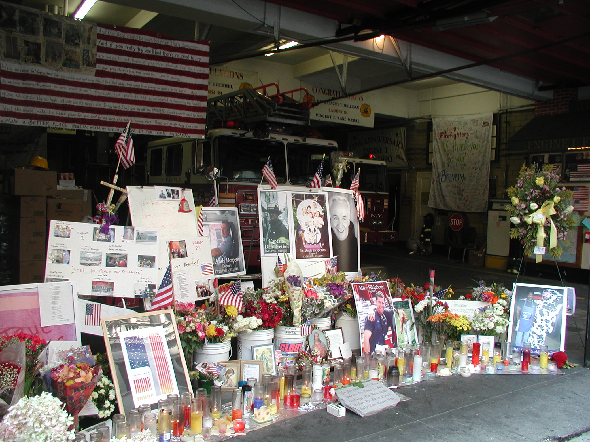 September 11th memorial, Hook and Ladder 24, 142 West 31st Street (2 ...