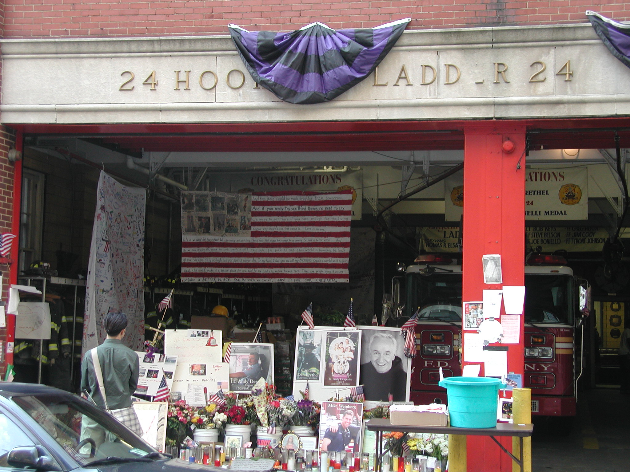 September 11th memorial, Hook and Ladder 24, 142 West 31st Street ...