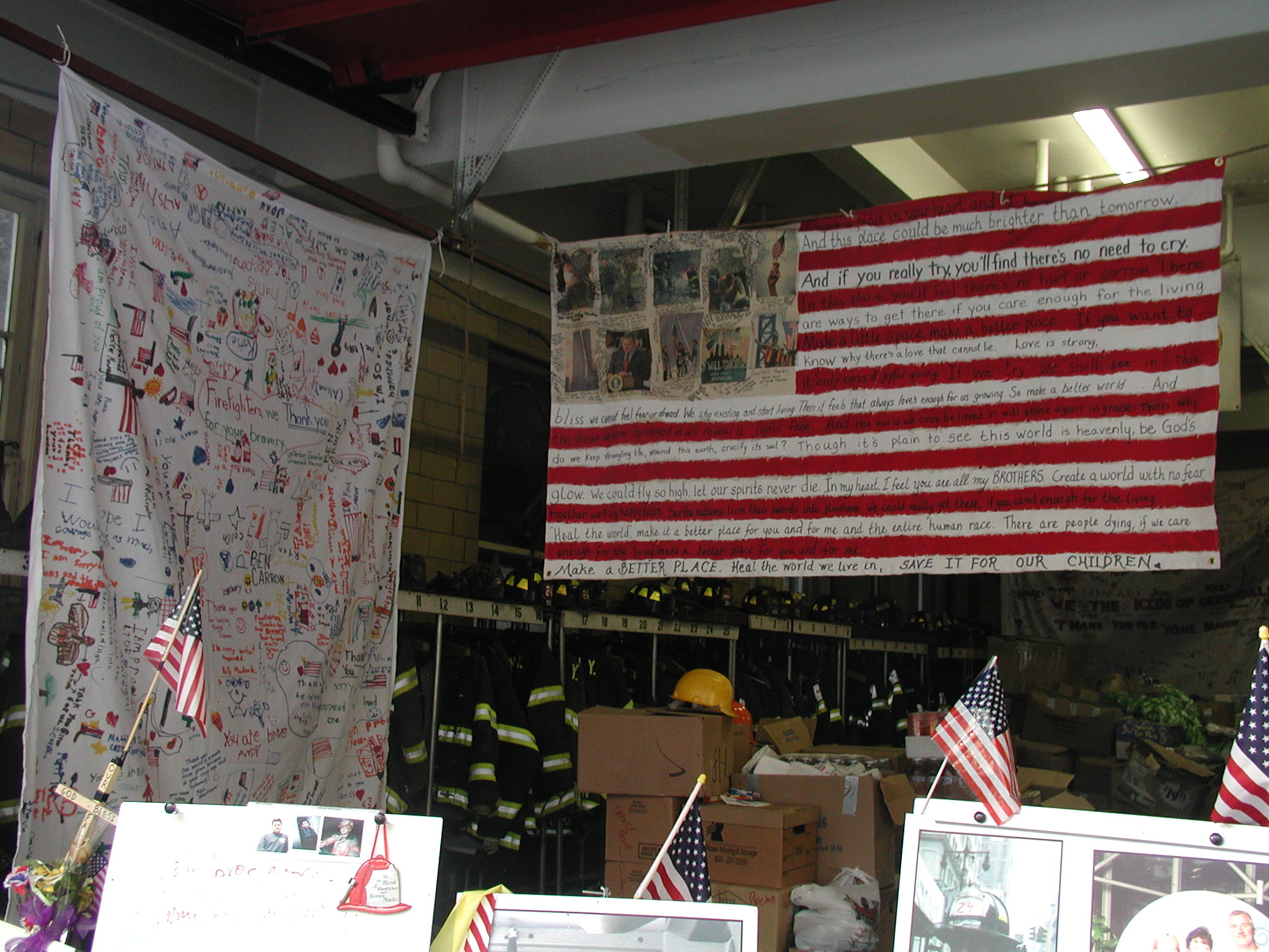 September 11th memorial, Hook and Ladder 24, 142 West 31st Street (3 ...