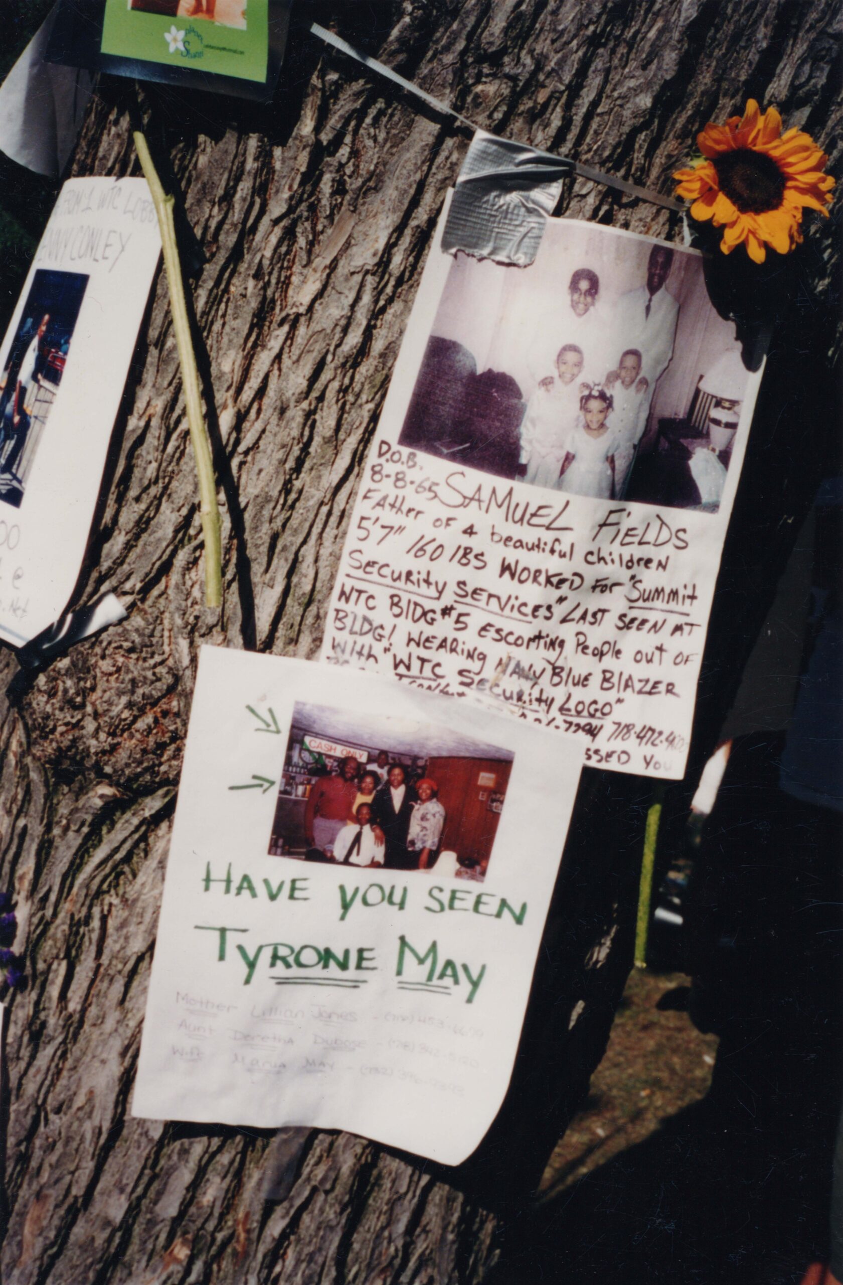 Union Square, pleas for assistance in locating Samuel Fields and Tyrone ...