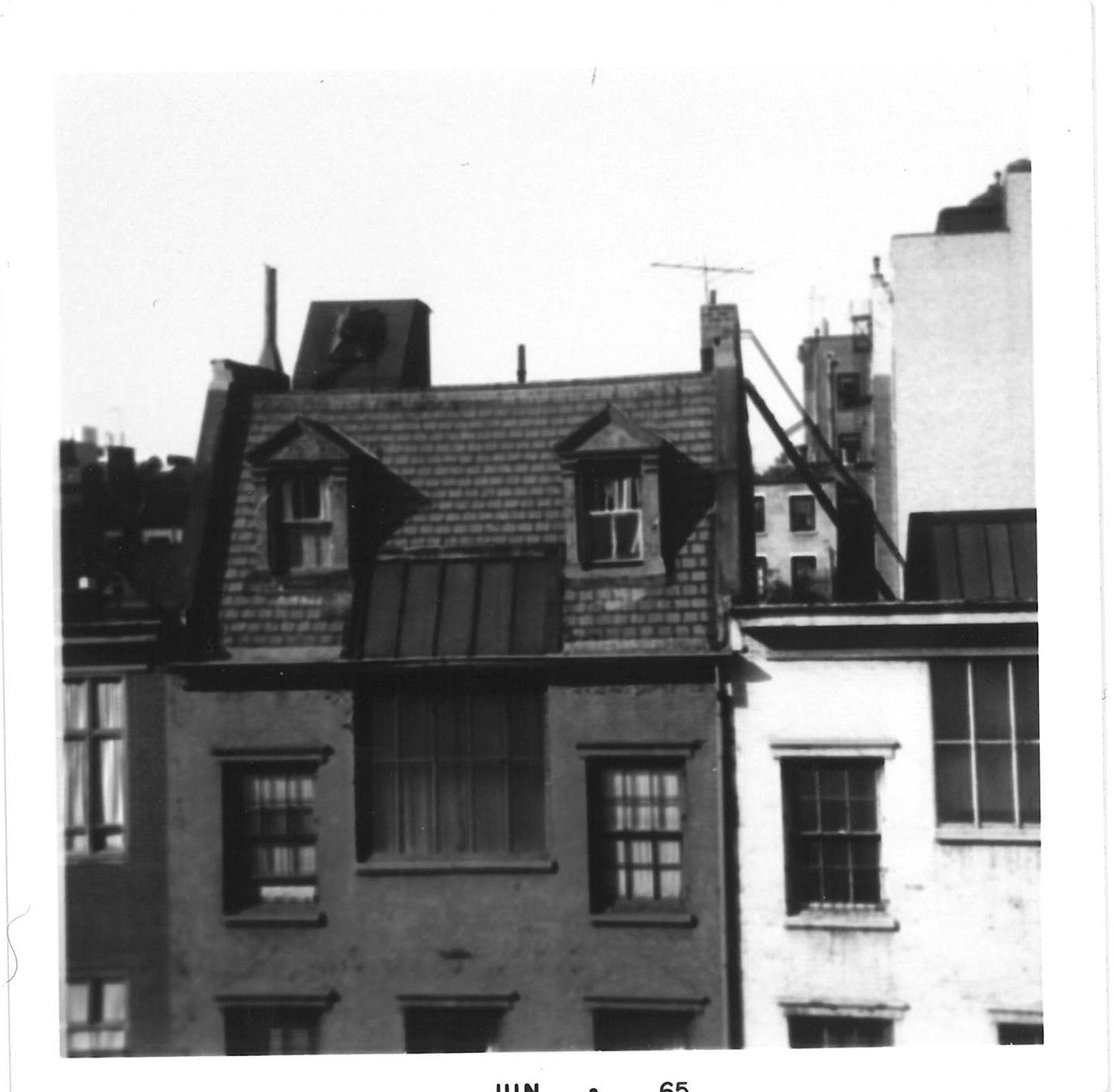 26 West 8th Street top floor and gabled roof, as seen from Maia Farish ...