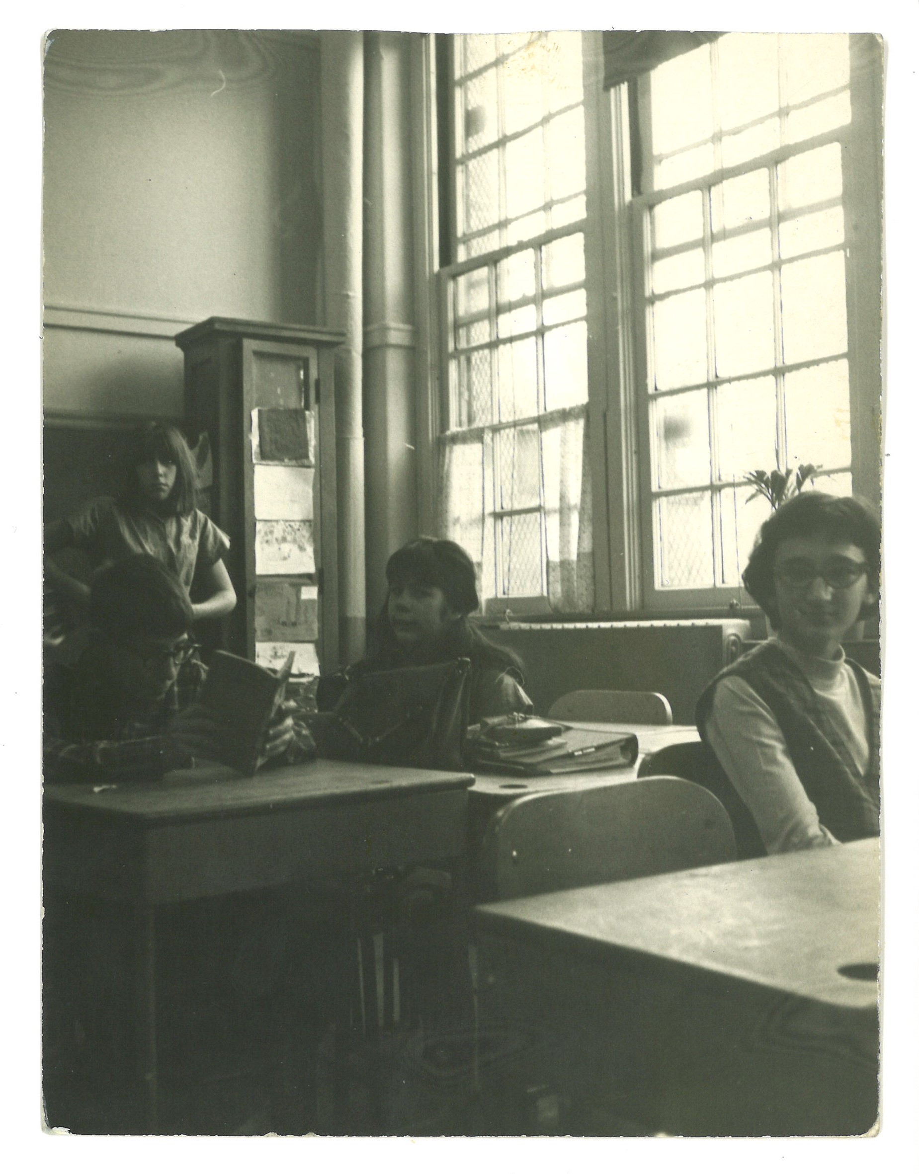 Classroom at Junior High School 3, at Grove and Hudson Streets, ca ...