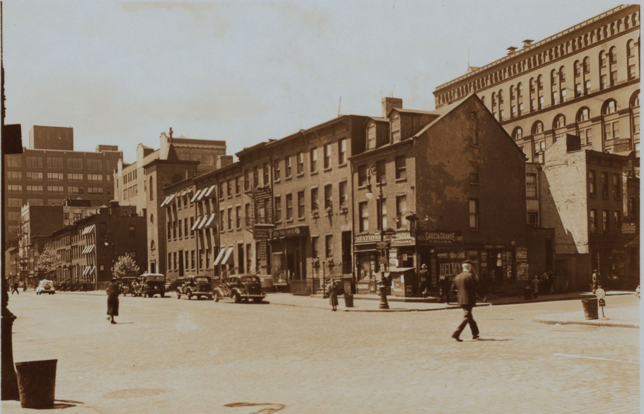 Hudson and Christopher Street, 1937 NYPL Photo - Village Preservation