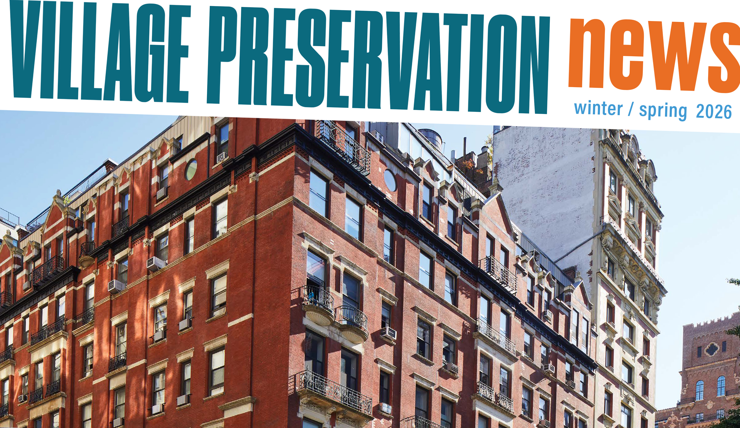 Latest Semi-Annual Newsletter Available - Village Preservation