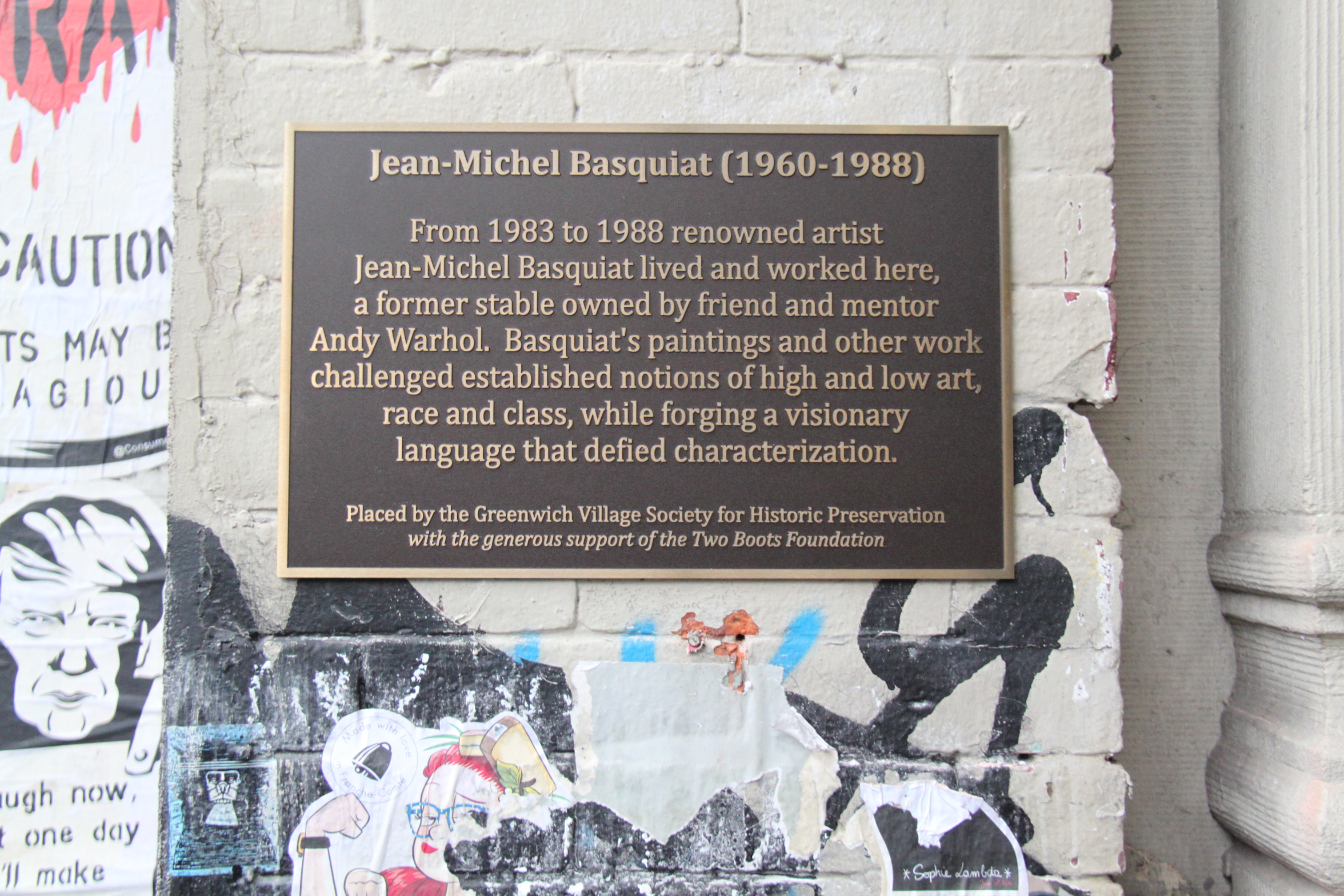 Jean-Michel Basquiat Plaque Unveiled - Village Preservation